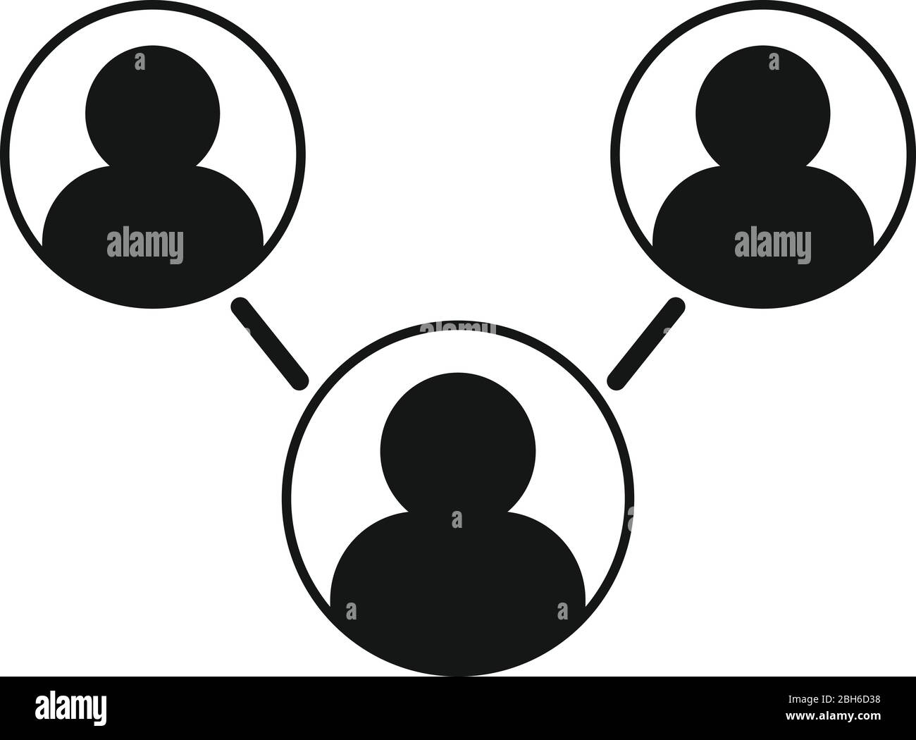 Customer referral program icon. Simple illustration of customer ...