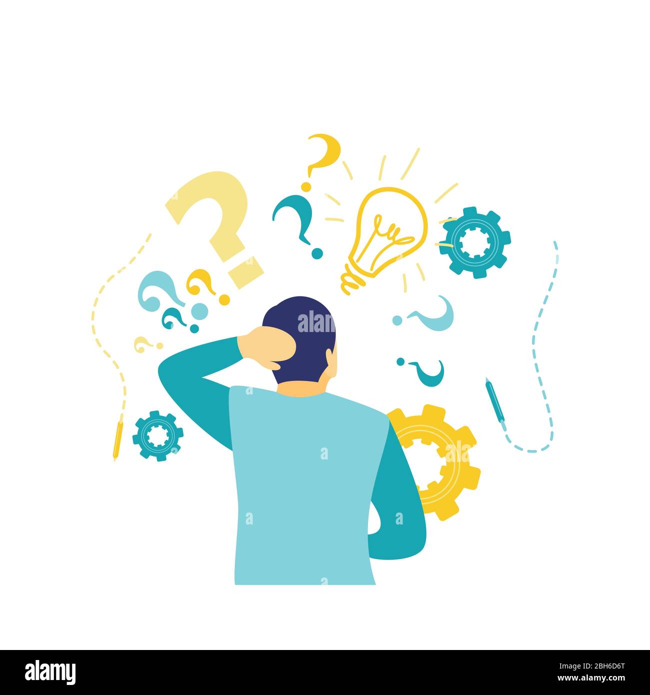 Scratching Head Graphic