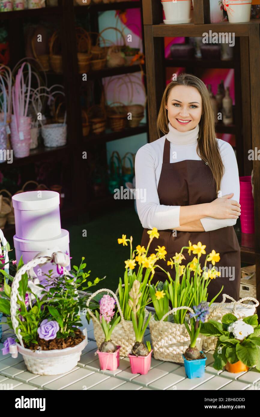 Positive store clerk in hi-res stock photography and images - Alamy