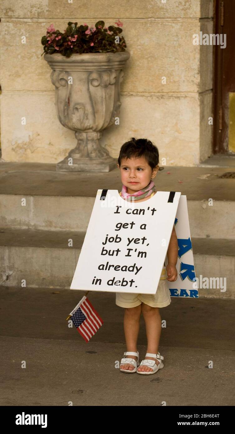 Child wearing sandwich board sign hi-res stock photography and images ...