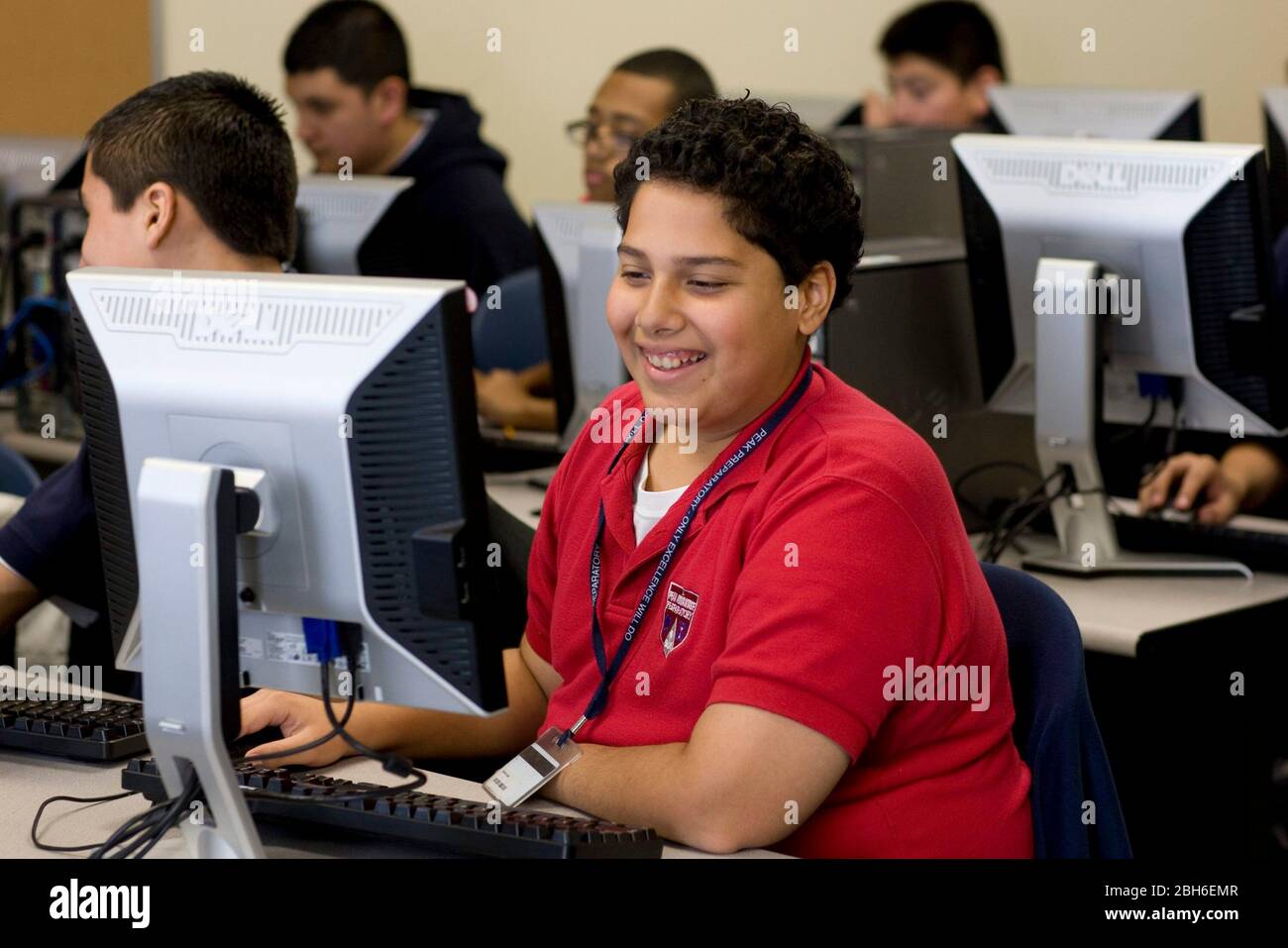 Dallas, Texas, January 23, 2009: Seventh and eighth grade students in ...
