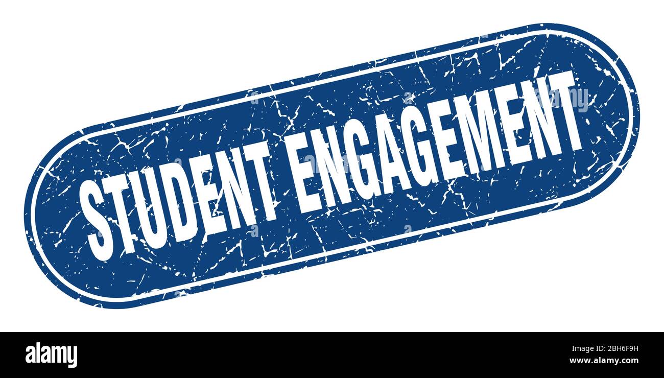 student engagement sign. student engagement grunge blue stamp. Label ...