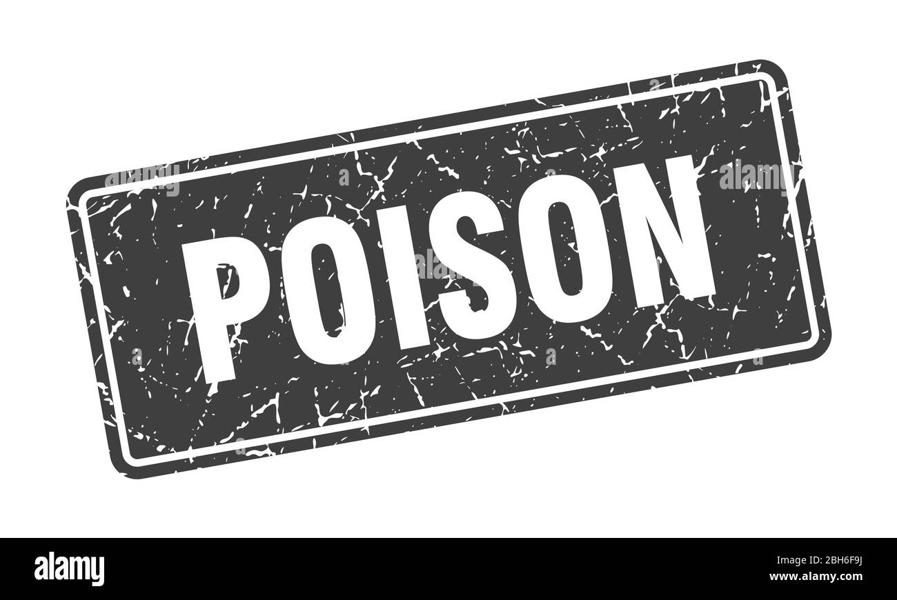 poison stamp. poison vintage black label. Sign Stock Vector Image & Art ...