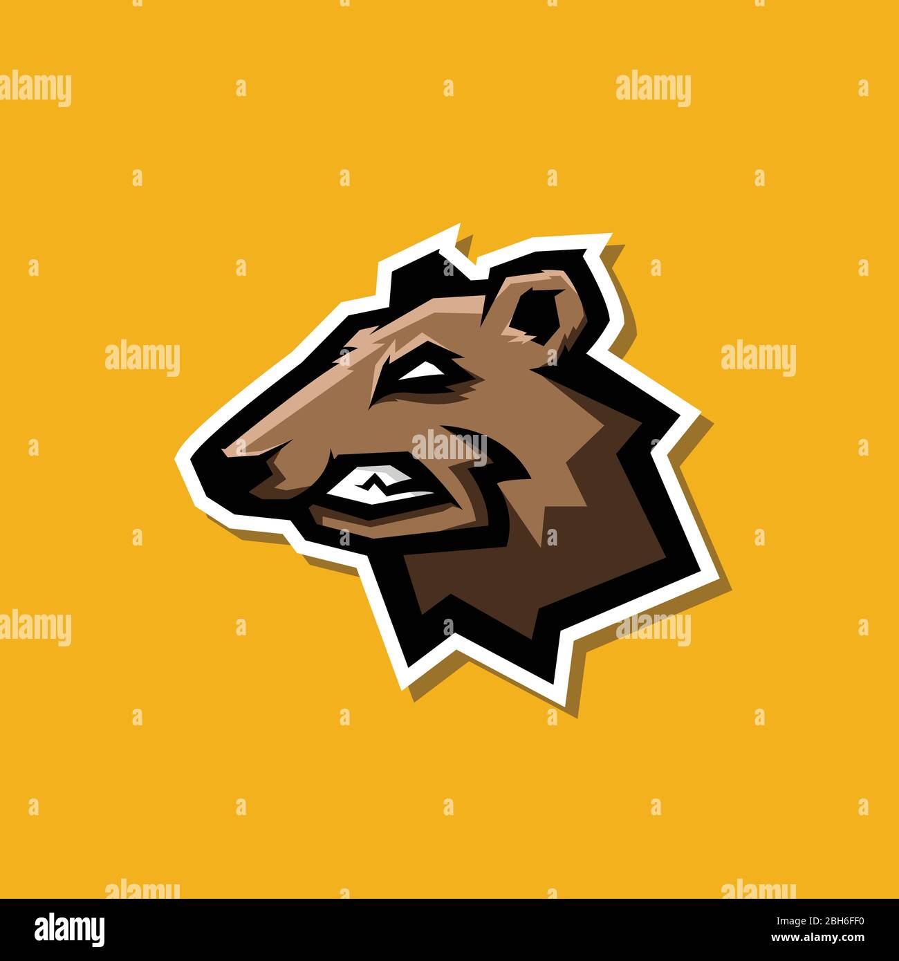 professional angry bear logo for a sport team Stock Vector Image & Art ...