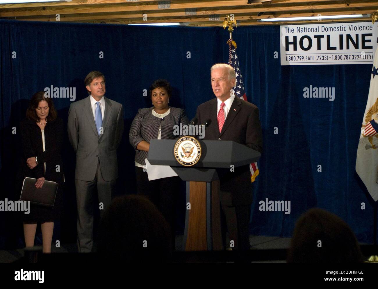 Austin, Texas USA, April 28th, 2009: Vice President Joe Biden speaks at ...
