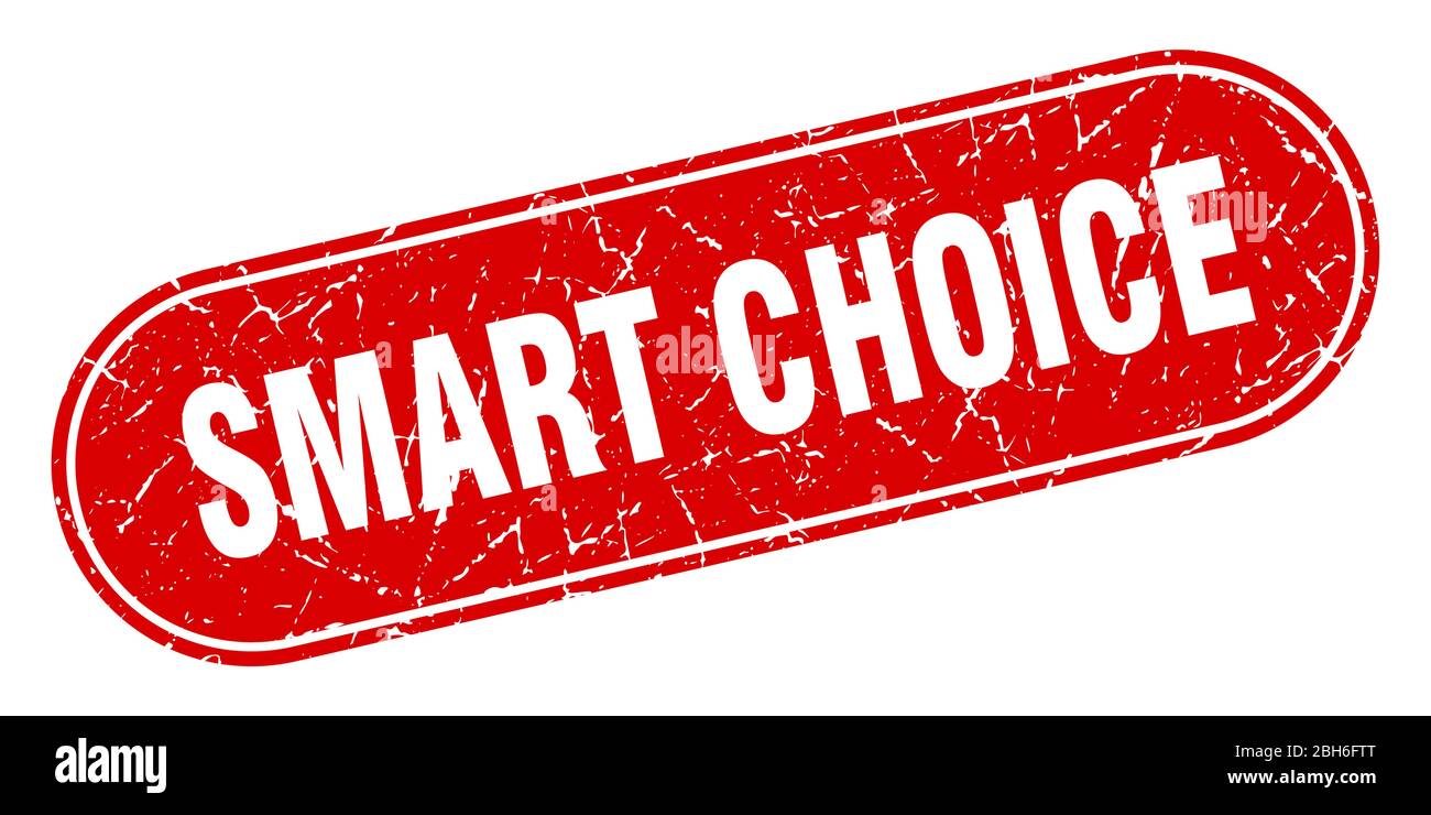 smart choice sign. smart choice grunge red stamp. Label Stock Vector ...