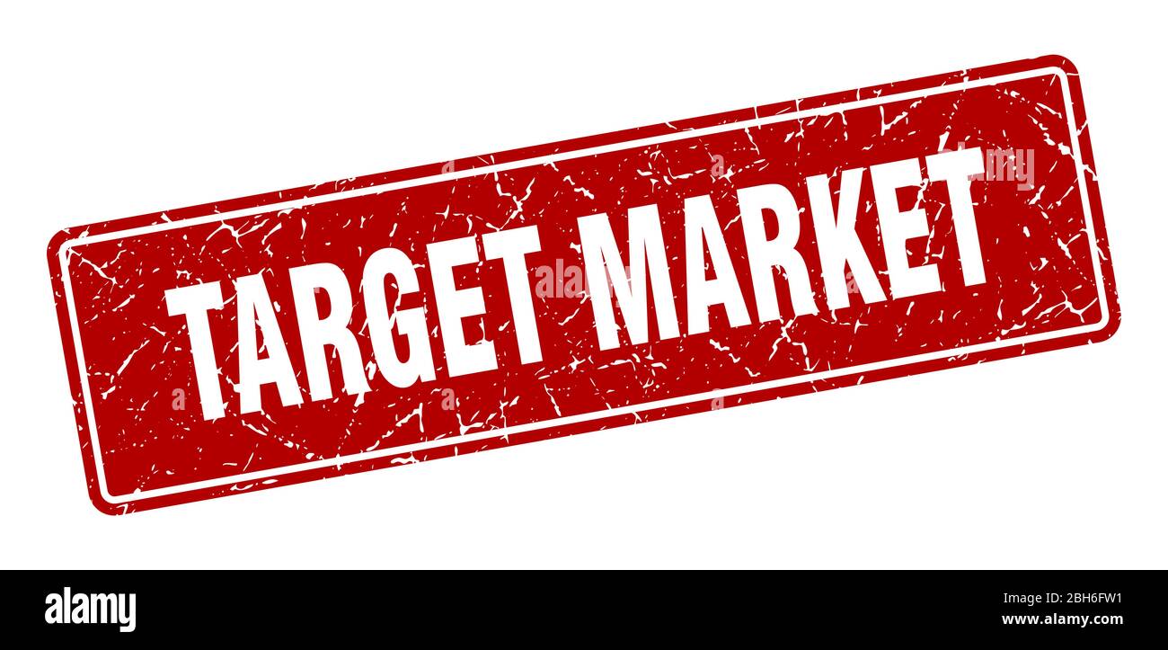 target market stamp. target market vintage red label. Sign Stock Vector ...