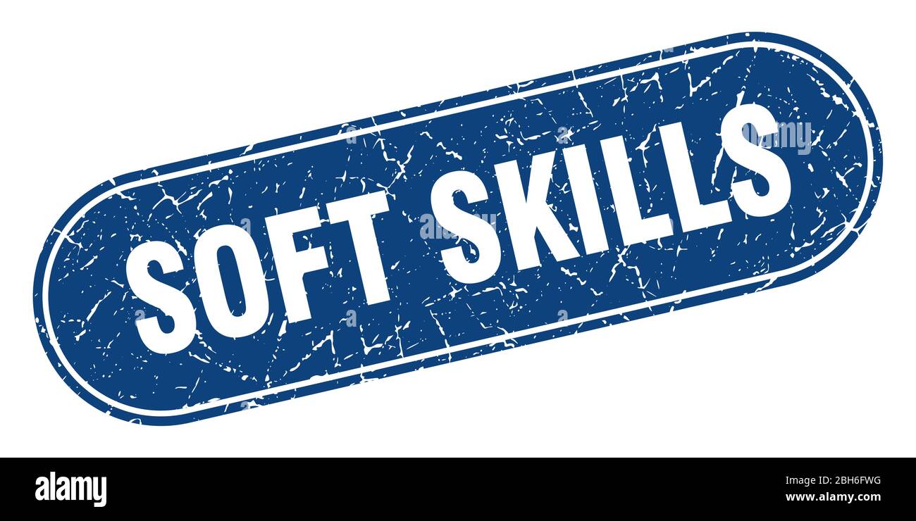 soft skills sign. soft skills grunge blue stamp. Label Stock Vector ...