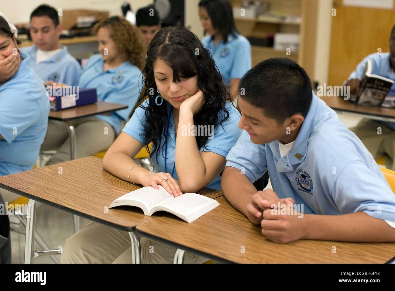 Dallas, Texas: October 1, 2008: Ninth-grade students attend classes at ...
