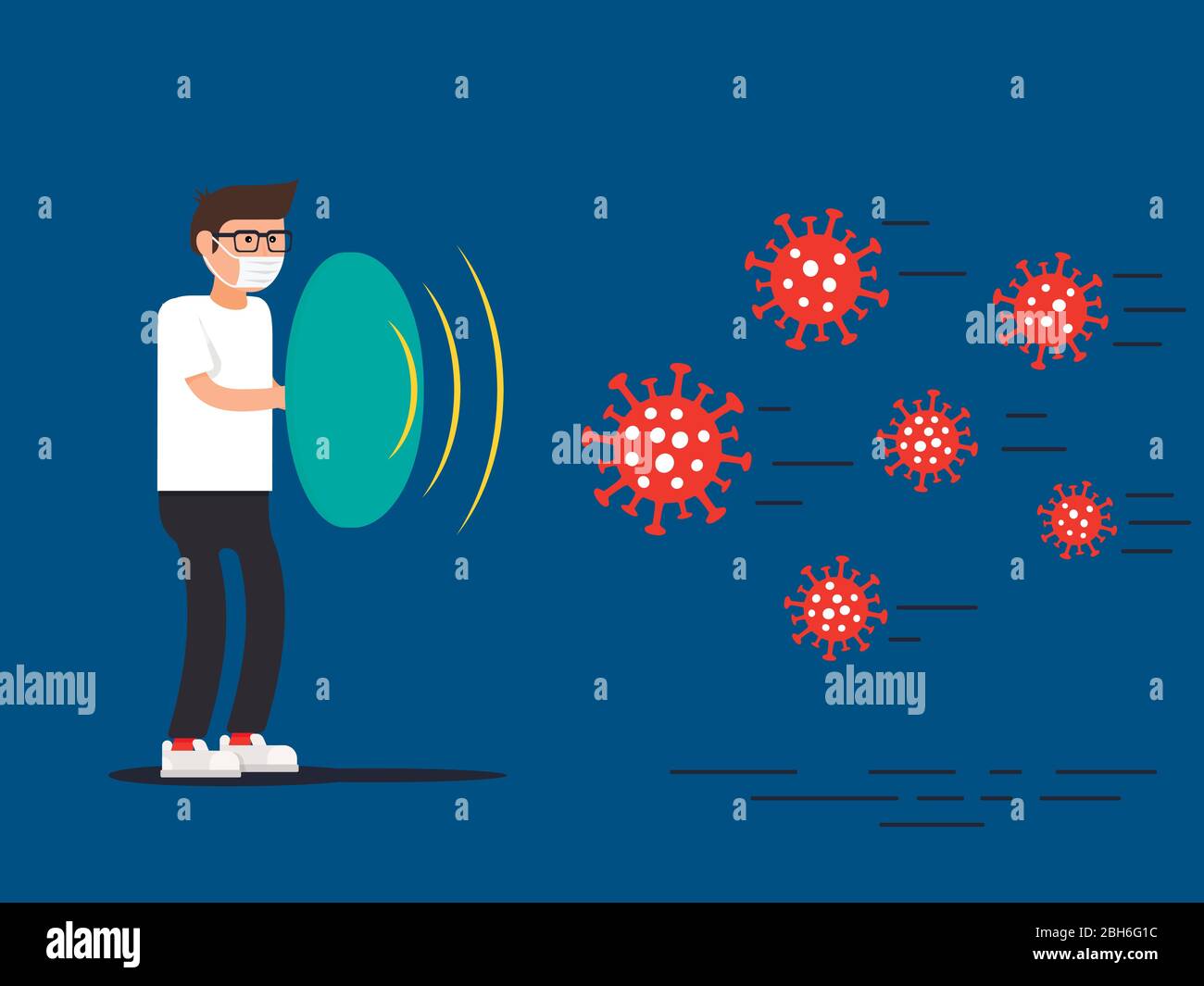 Fighting the outbreak Stock Vector Images - Alamy