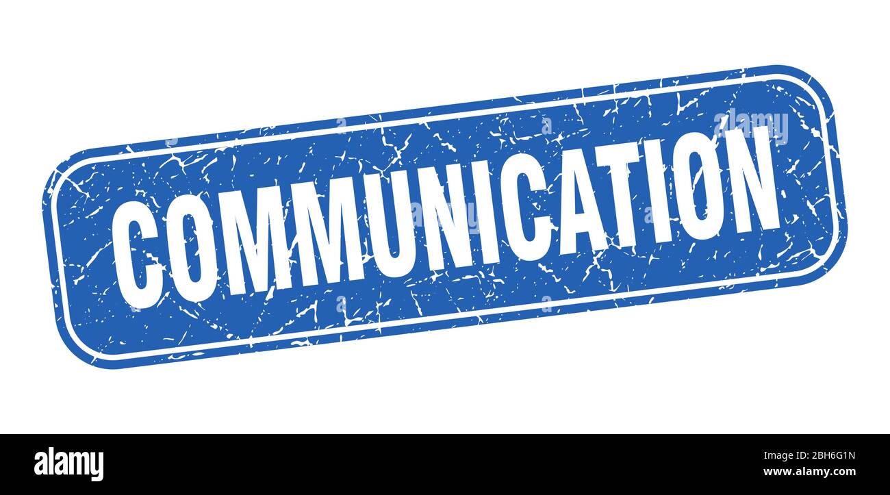 communication stamp. communication square grungy blue sign Stock Vector Image & Art - Alamy