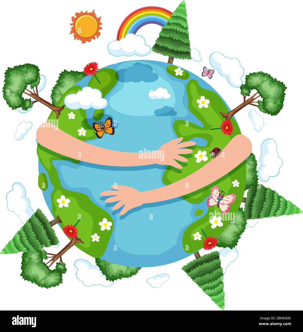 Happy Earth Clip Art