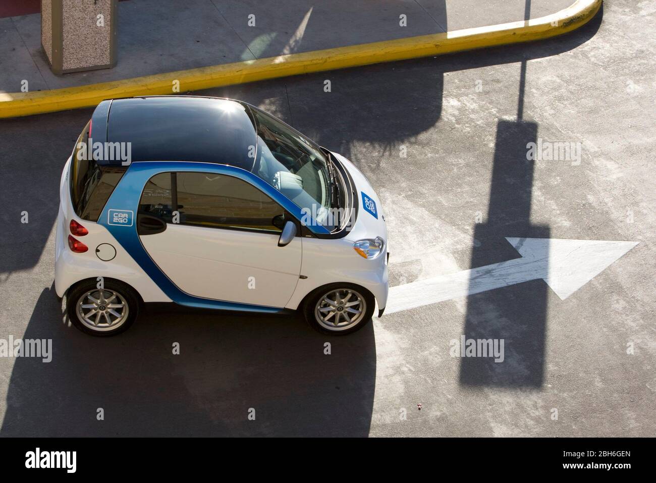 Austin, Texas USA, March 18, 2009. SmartforTwo car, made by German car ...