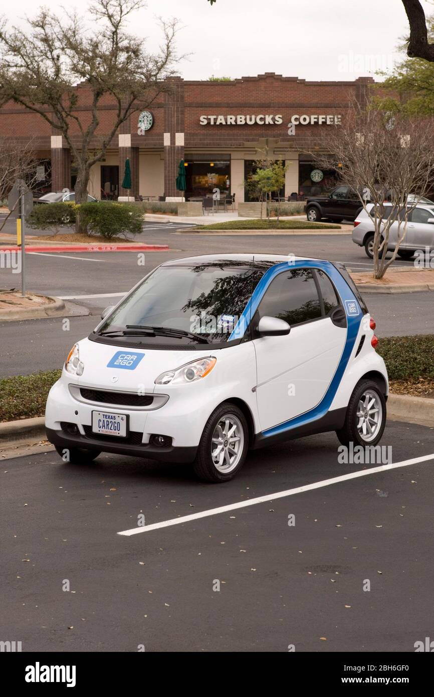 Austin, Texas USA, March 18, 2009. SmartforTwo car, made by German car ...