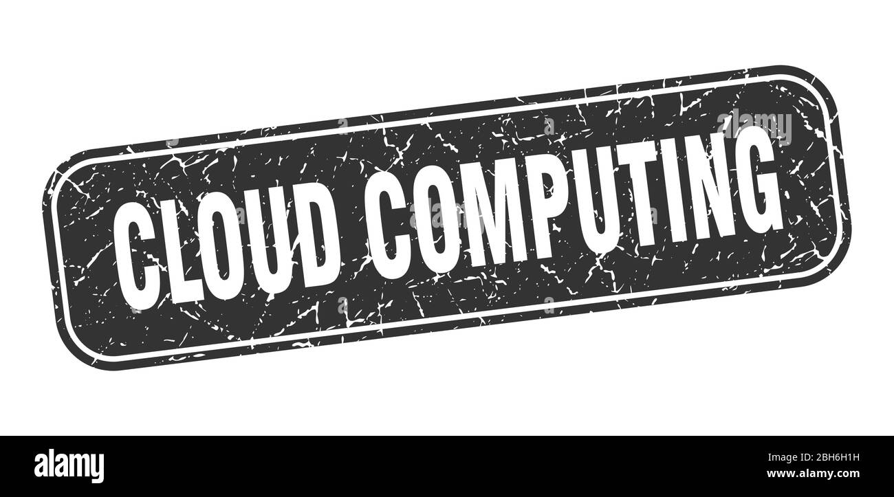 cloud computing stamp. cloud computing square grungy black sign Stock Vector Image & Art - Alamy