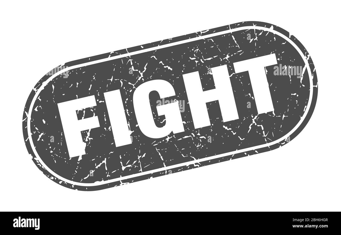 fight sign. fight grunge black stamp. Label Stock Vector Image & Art ...