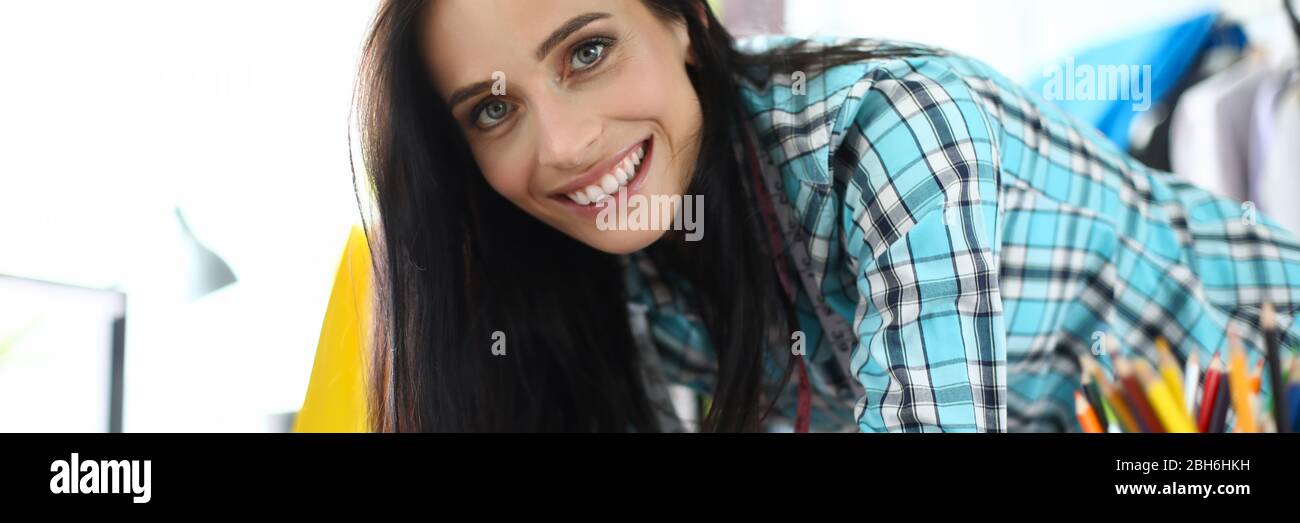 Professional worker inspired with work Stock Photo - Alamy