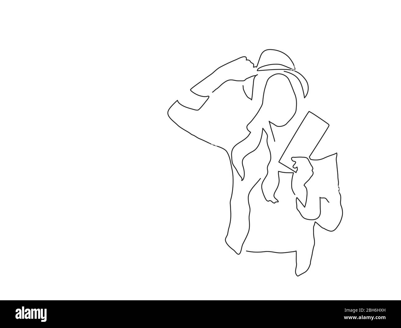 People traveling line drawing, vector illustration design Stock Vector ...