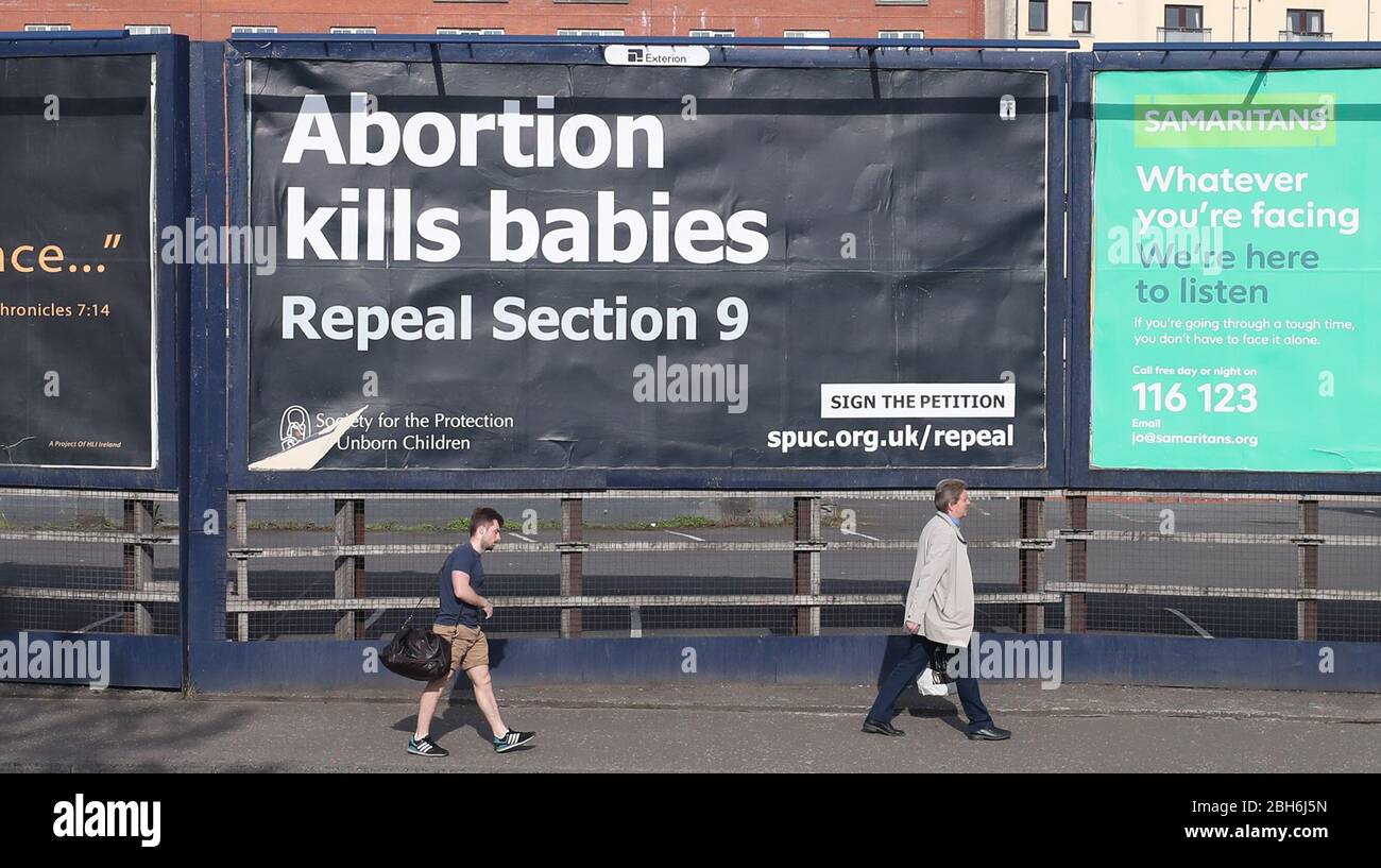 An Anti Abortion poster put up by the Society for the Protection of ...