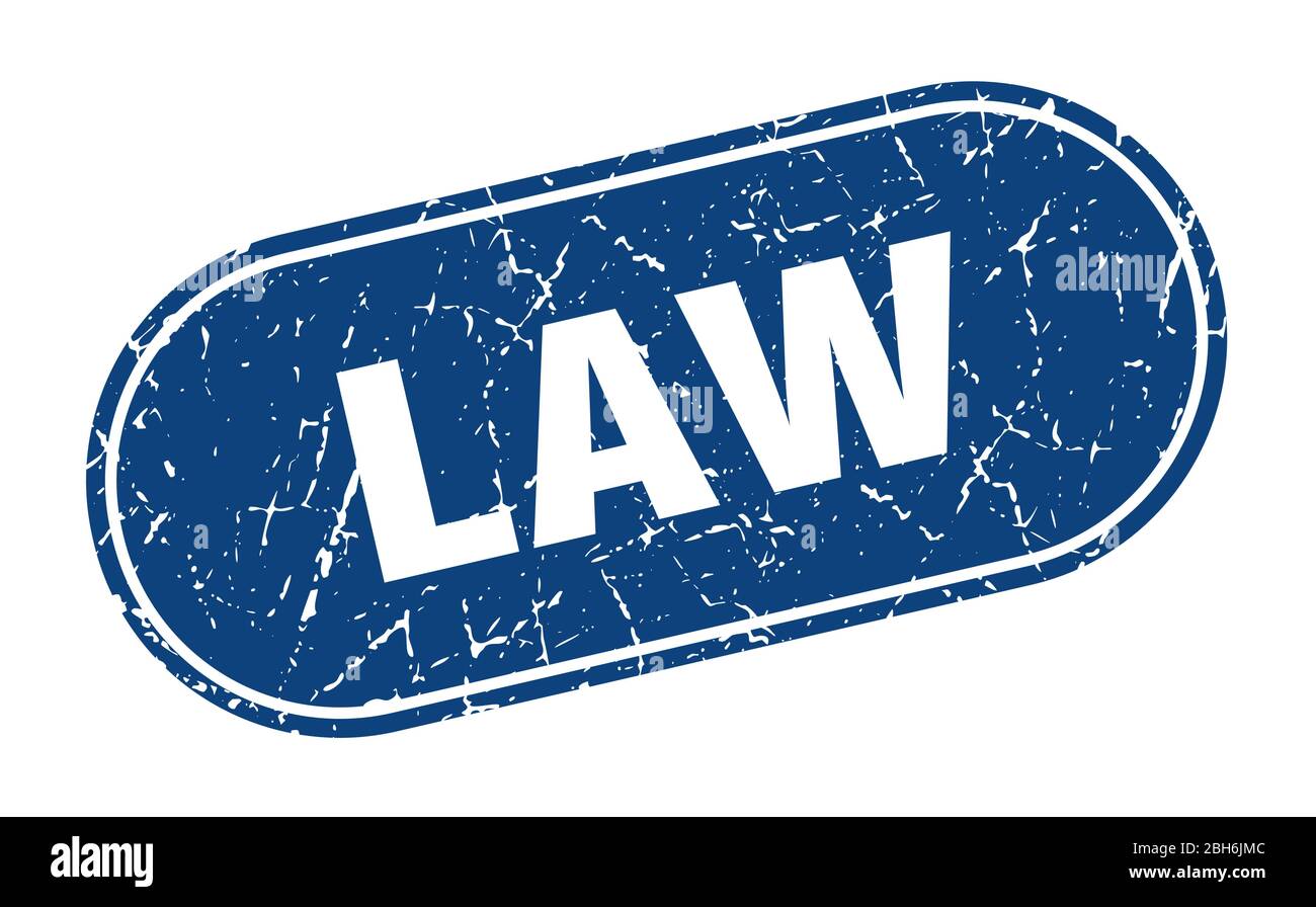 law sign. law grunge blue stamp. Label Stock Vector Image & Art - Alamy