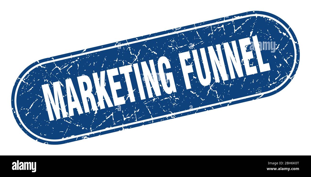 marketing funnel sign. marketing funnel grunge blue stamp. Label Stock ...