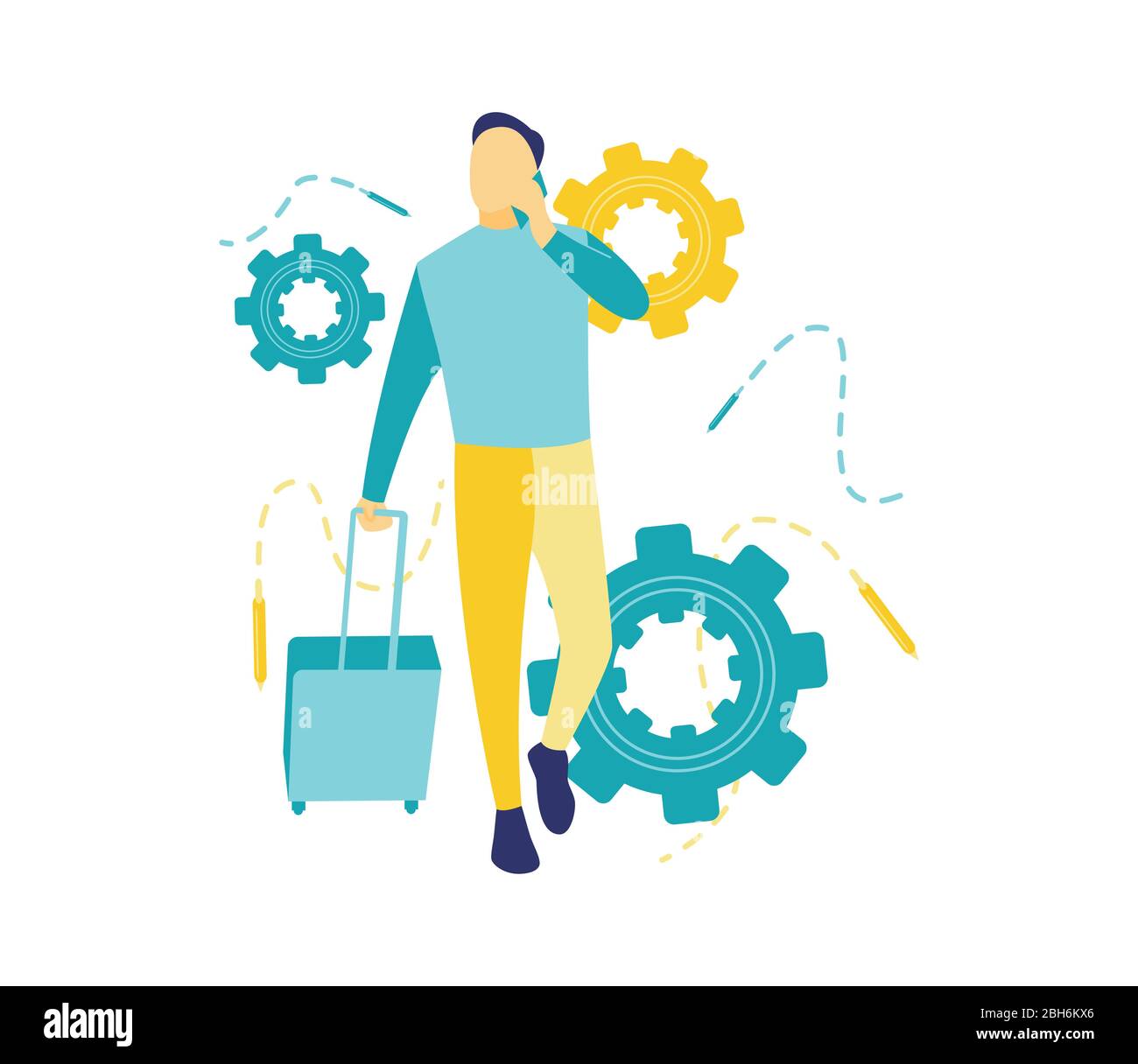 Businessman in talk on Stock Vector Images - Alamy