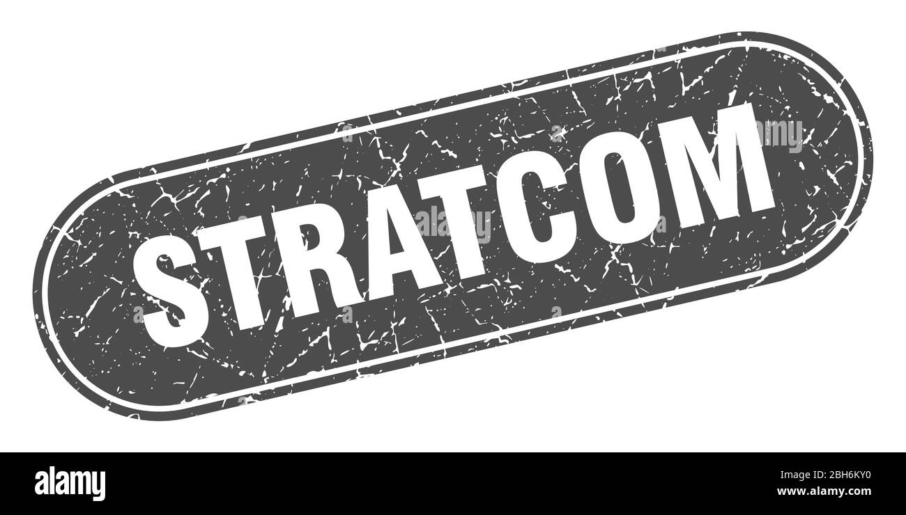 stratcom sign. stratcom grunge black stamp. Label Stock Vector Image ...