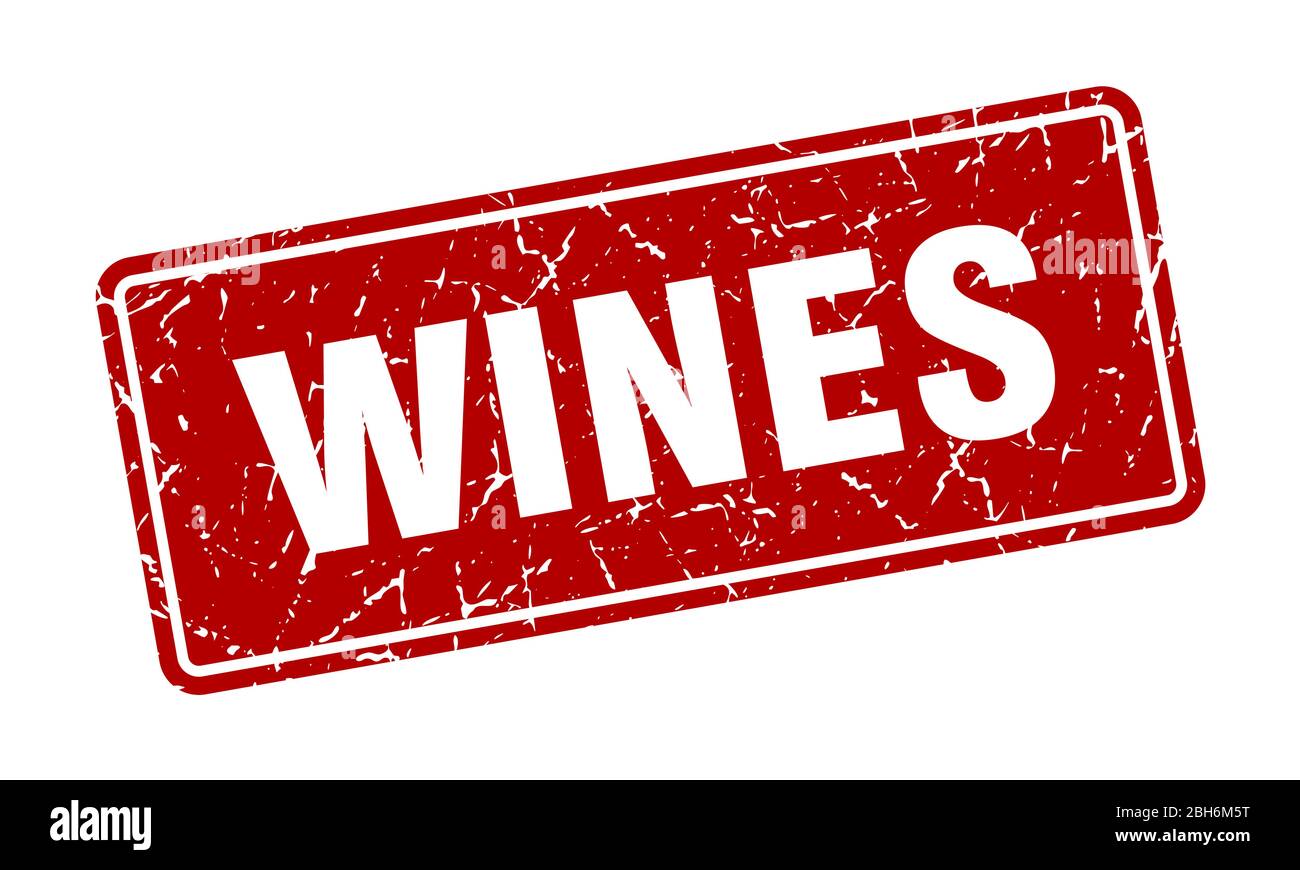wines stamp. wines vintage red label. Sign Stock Vector Image & Art - Alamy