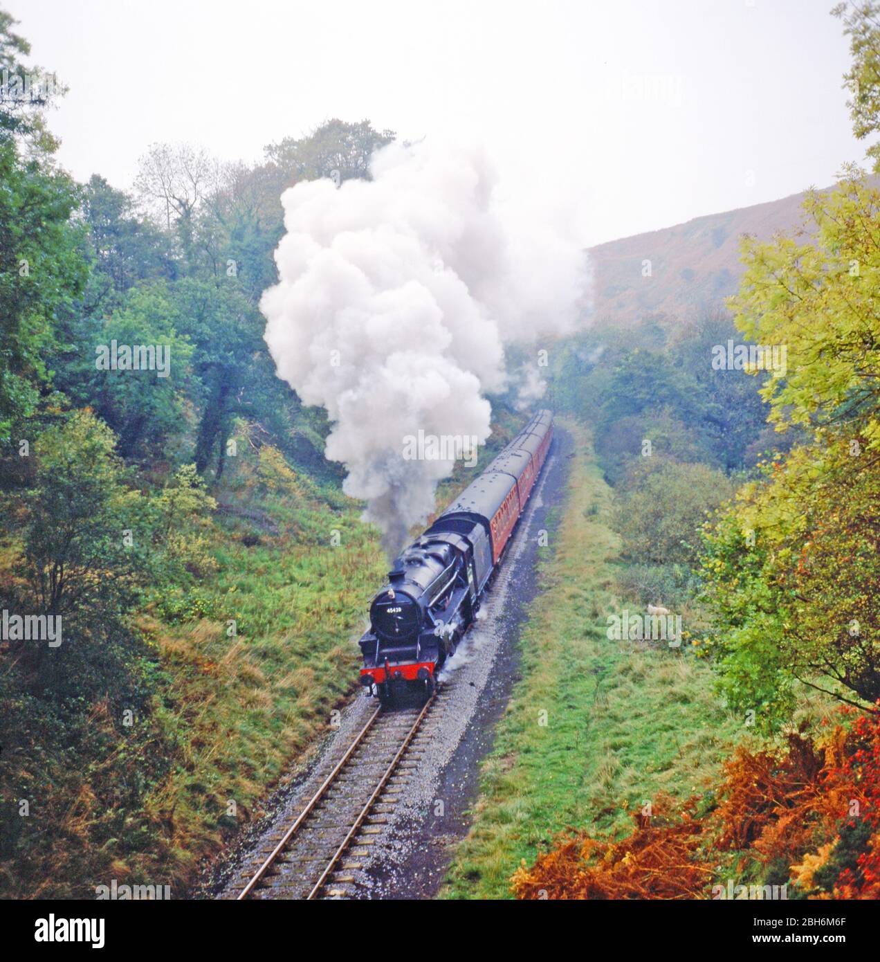 Black 5 No 45428 at Darnholme, North Yorkshire Moors Railway, England ...