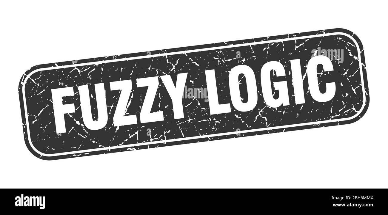 fuzzy logic stamp. fuzzy logic square grungy black sign Stock Vector ...