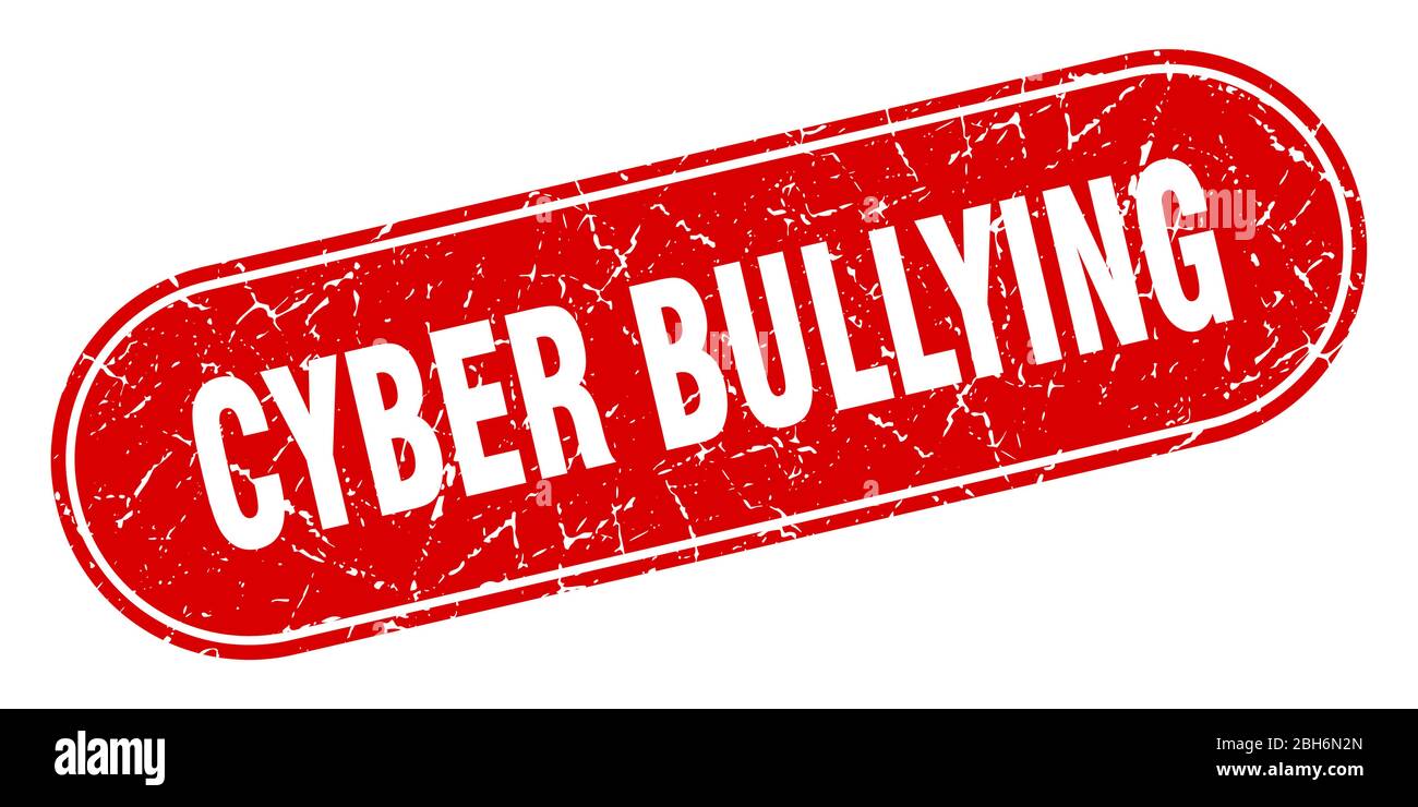 cyber bullying sign. cyber bullying grunge red stamp. Label Stock ...