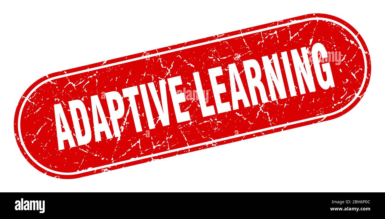 adaptive learning sign. adaptive learning grunge red stamp. Label Stock ...