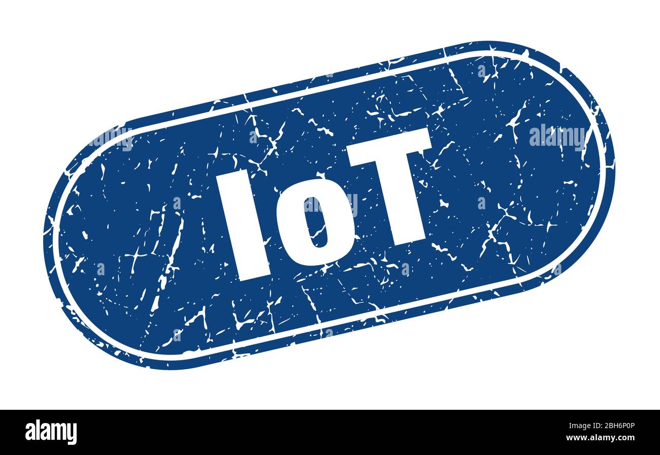 iot sign. iot grunge blue stamp. Label Stock Vector Image & Art - Alamy