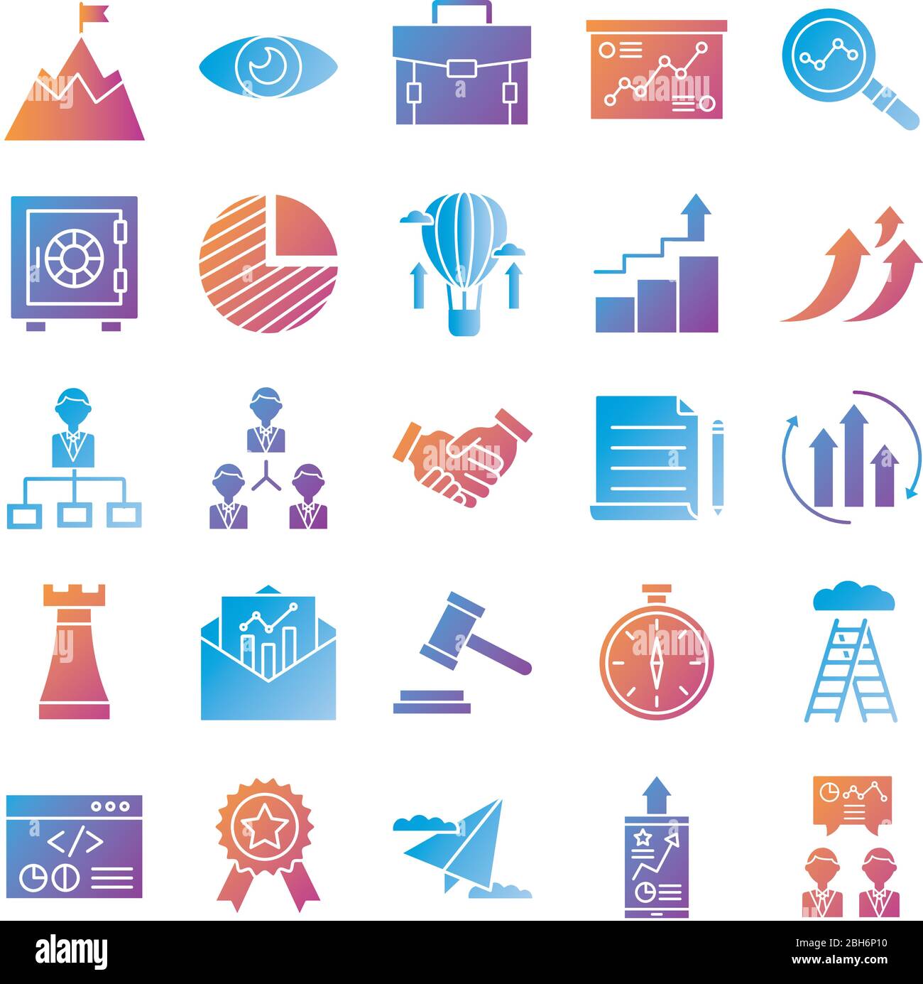 start up and business set icons Stock Vector Image & Art - Alamy