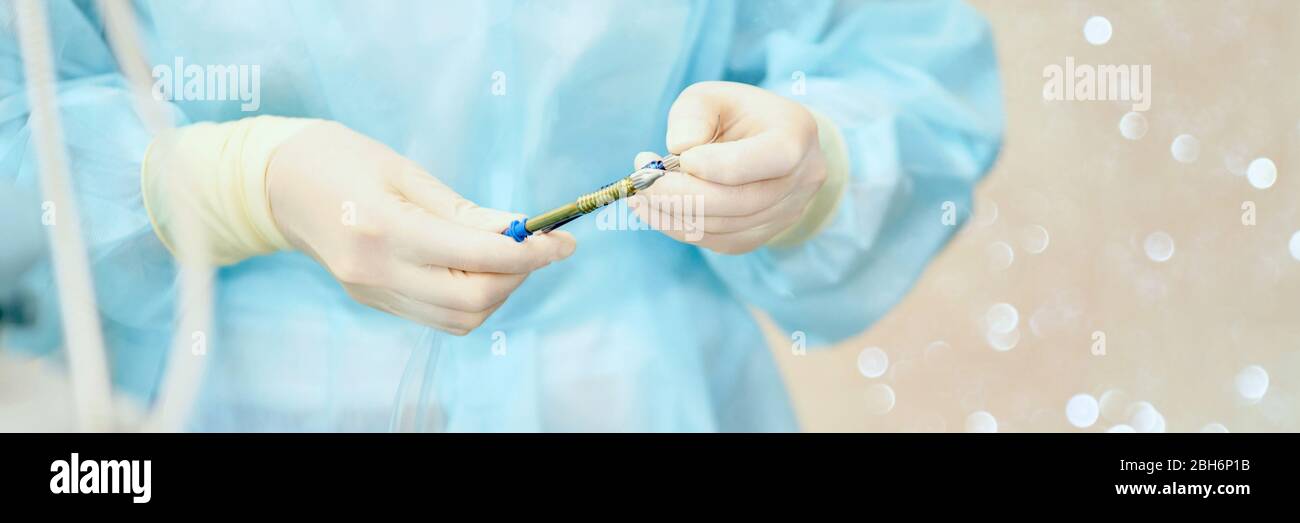 Surgery tools. Operation room inside. Blue color Stock Photo - Alamy