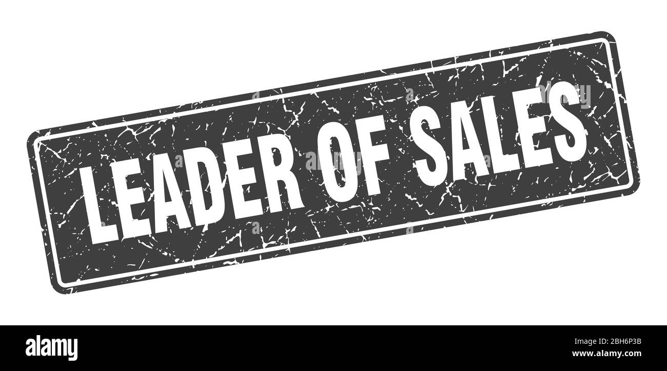 leader of sales stamp. leader of sales vintage black label. Sign Stock ...