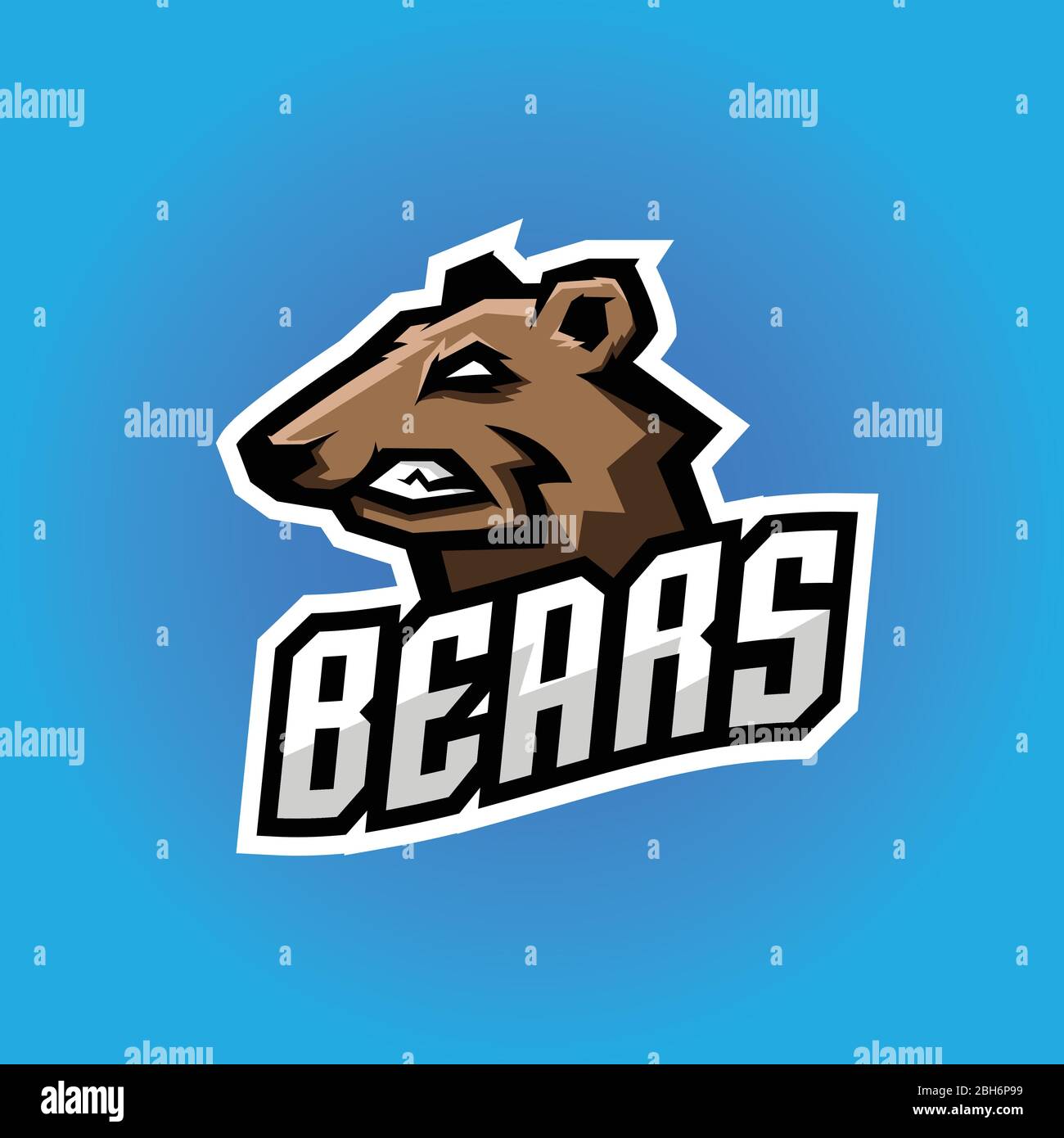 professional angry bear logo for a sport team Stock Vector Image & Art ...