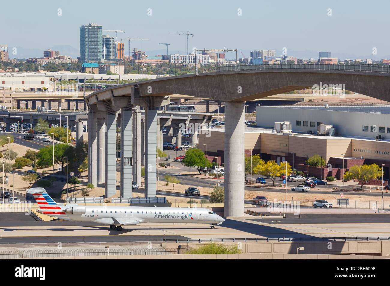 Phoenix, Arizona – April 8, 2019: American Eagle Mesa Airlines ...