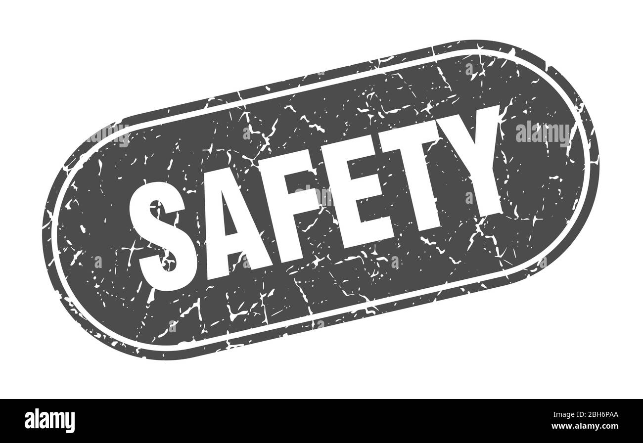 safety sign. safety grunge black stamp. Label Stock Vector Image & Art ...