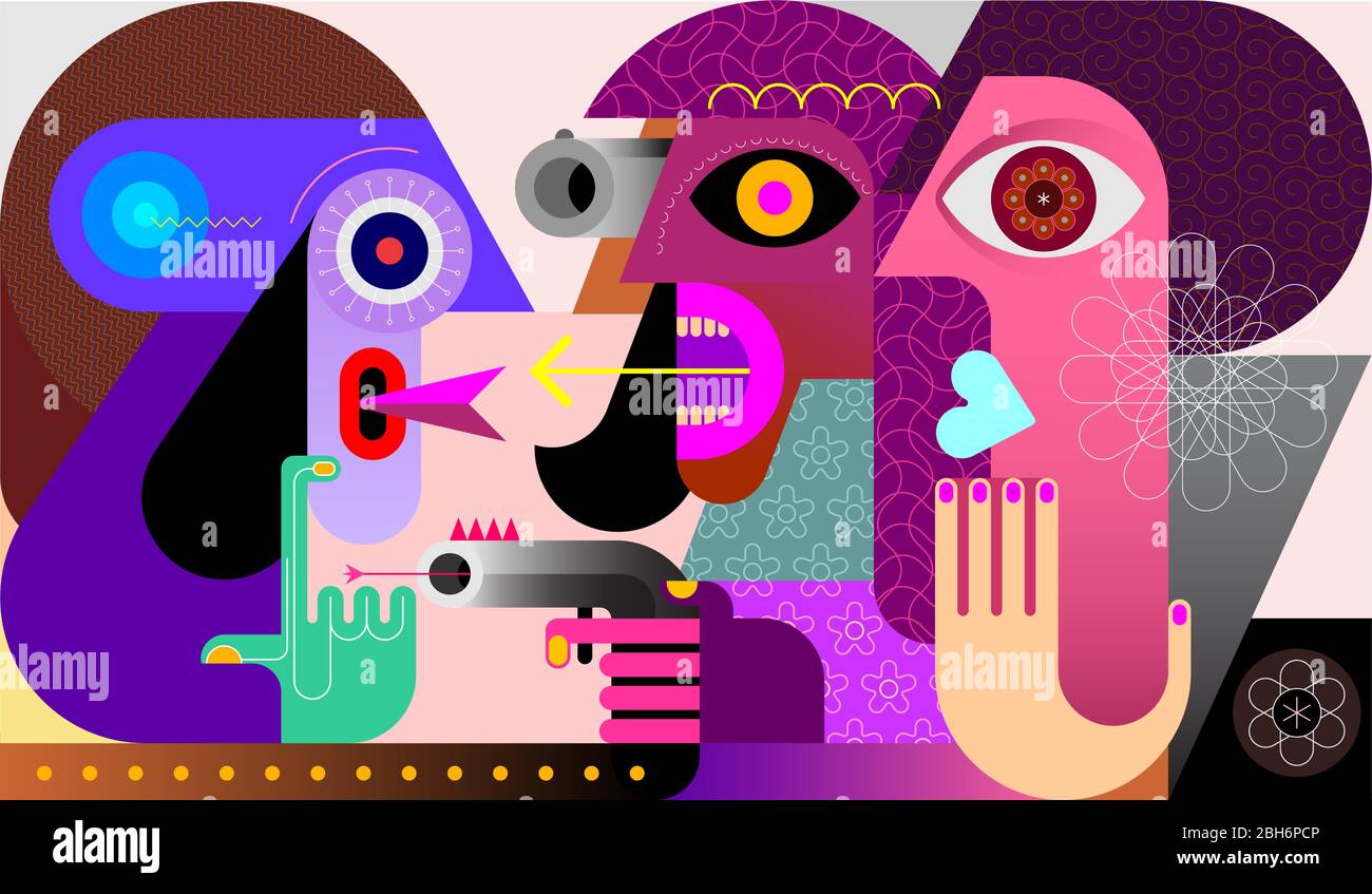 Two robbers Stock Vector Images - Alamy