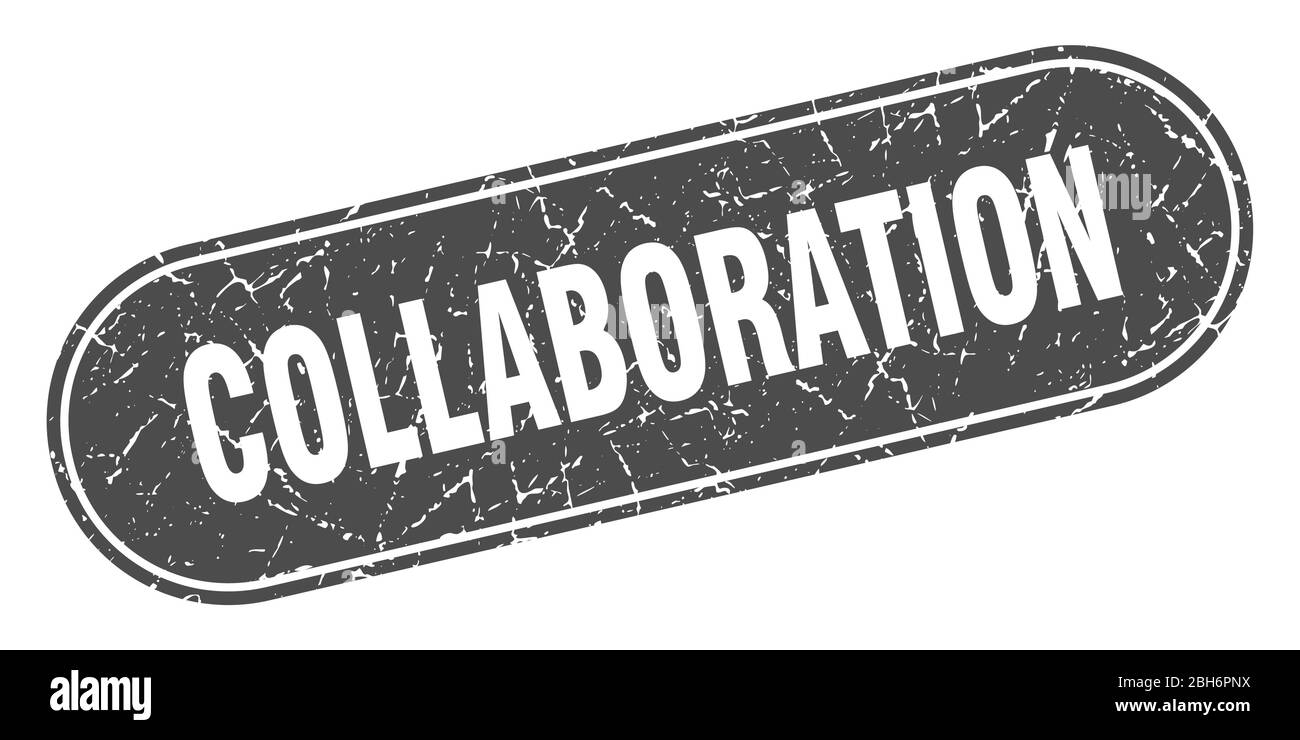 collaboration sign. collaboration grunge black stamp. Label Stock ...
