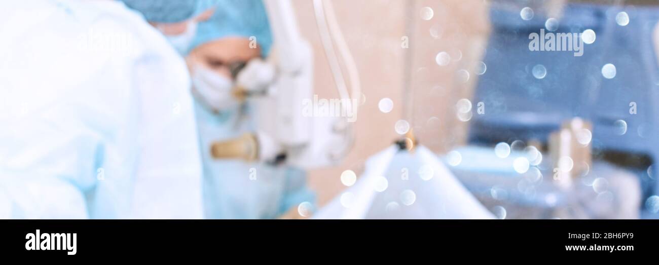 Blurry hospital background. Blue medical backdrop. Doctor Stock Photo ...
