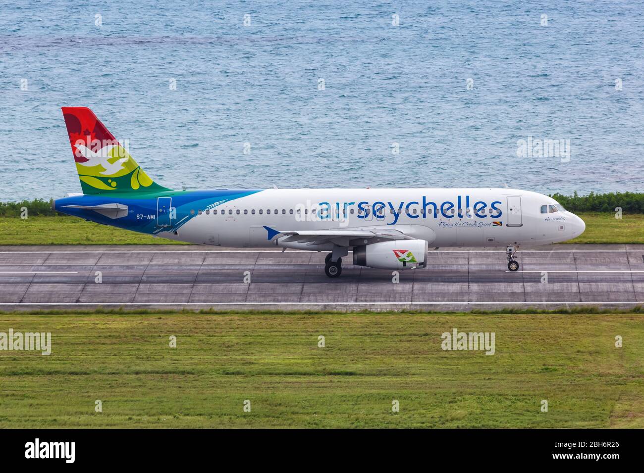 Mahe, Seychelles – February 4, 2020: Air Seychelles Airbus A320 ...