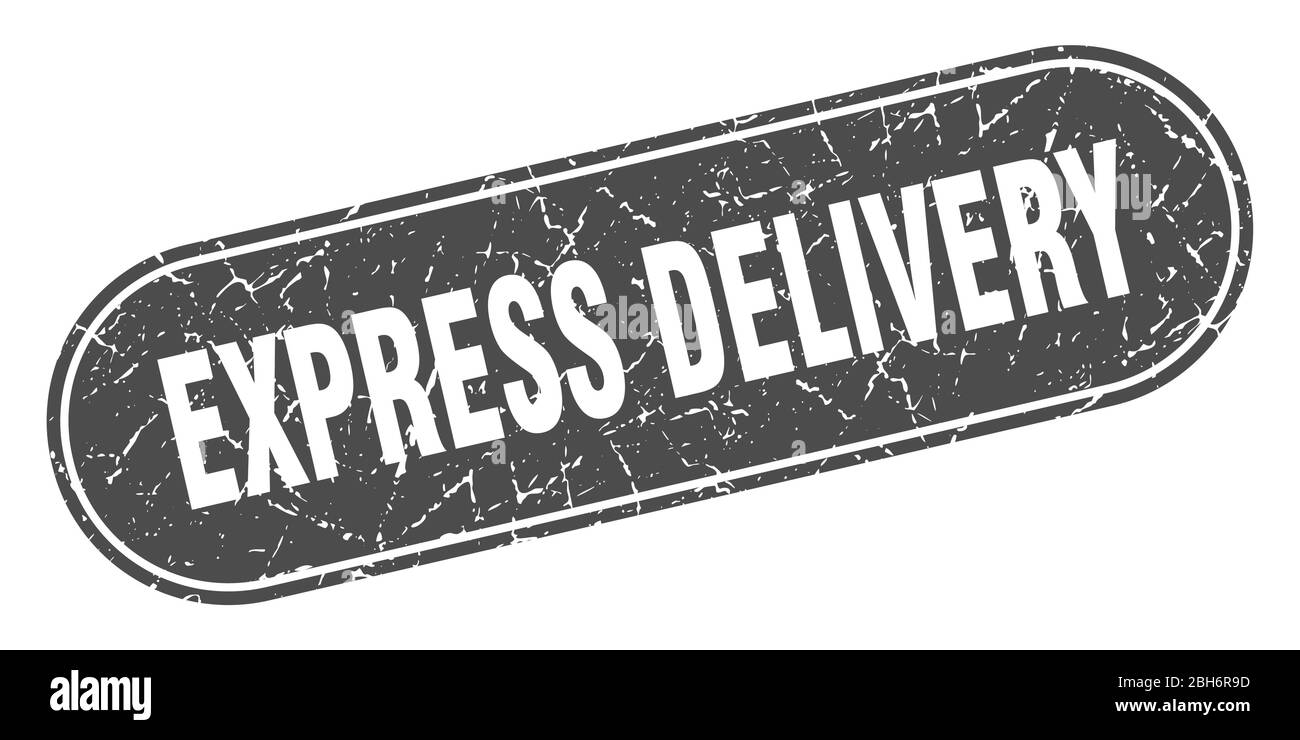 express delivery sign. express delivery grunge black stamp. Label Stock ...