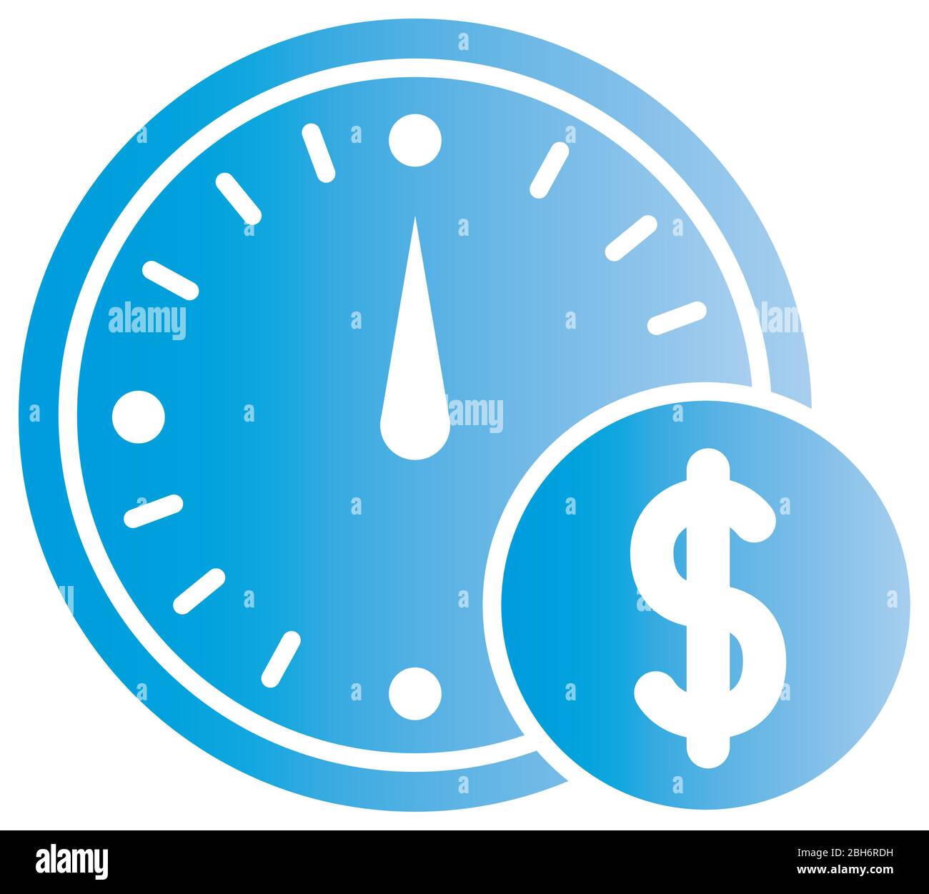 time with money symbol silhouette style icon Stock Vector Image & Art ...
