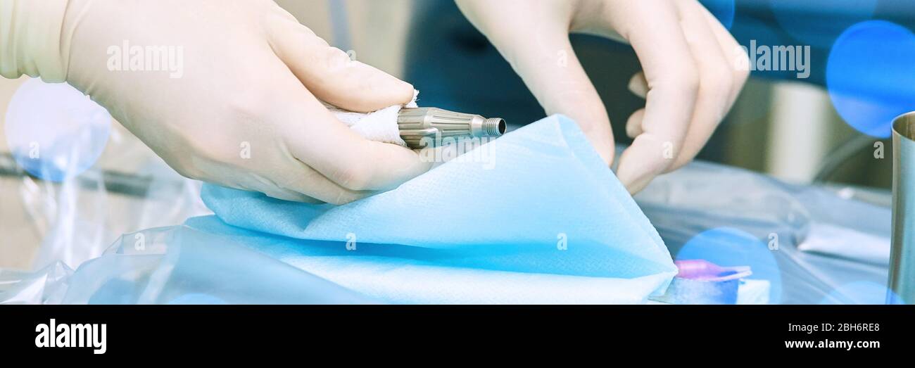 Surgery tools. Operation room inside. Blue color Stock Photo - Alamy
