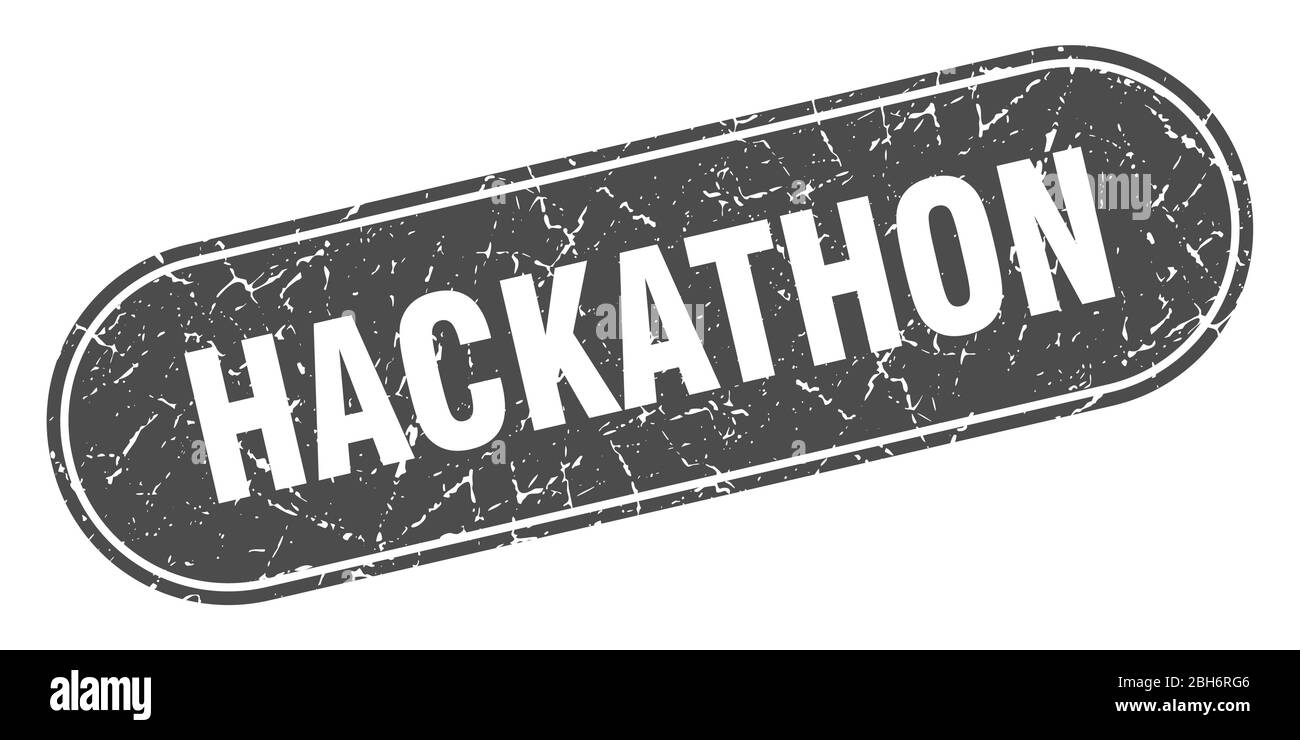 hackathon sign. hackathon grunge black stamp. Label Stock Vector Image ...