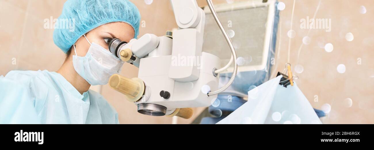 People at hospital background. Blue medical backdrop. Healthcare ...