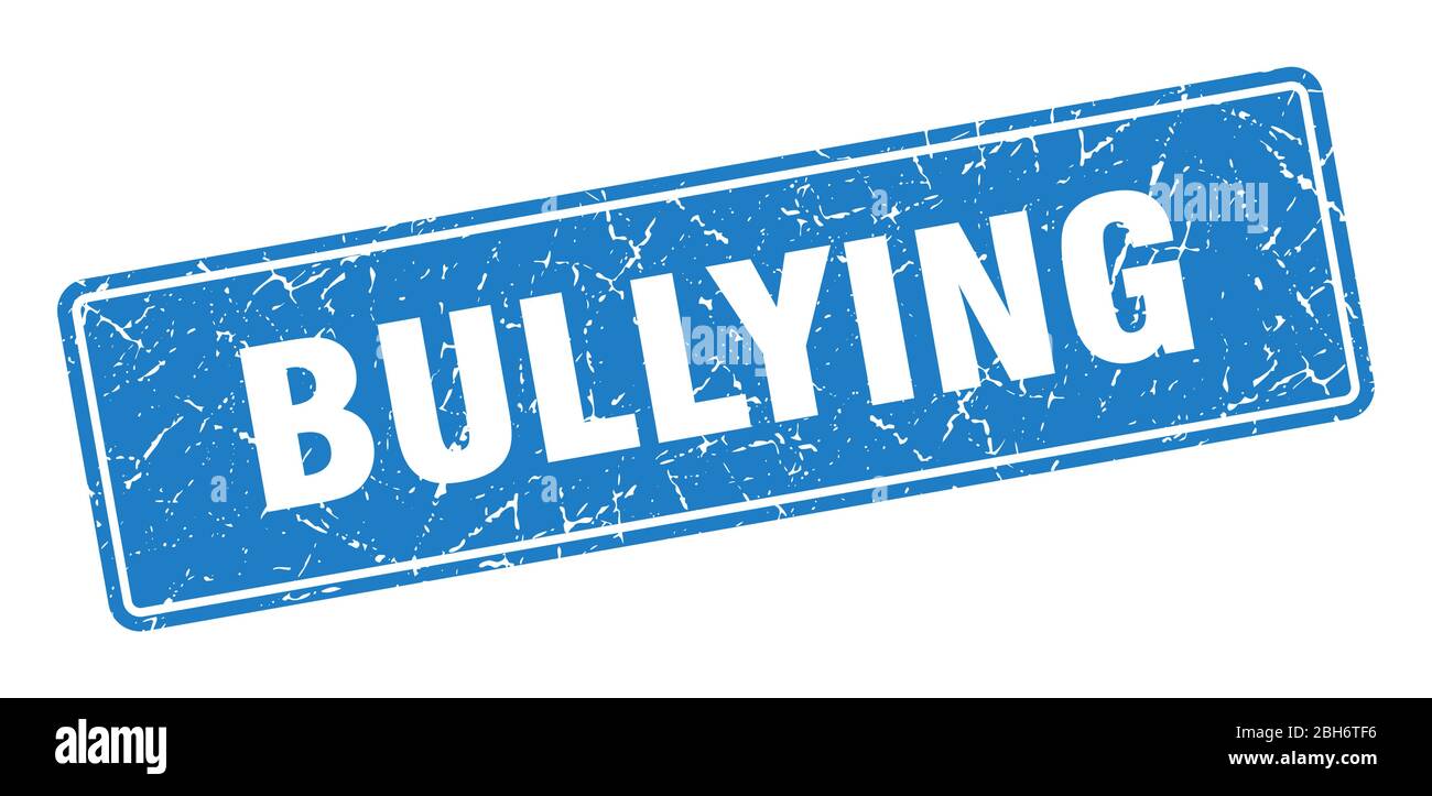bullying stamp. bullying vintage blue label. Sign Stock Vector Image ...