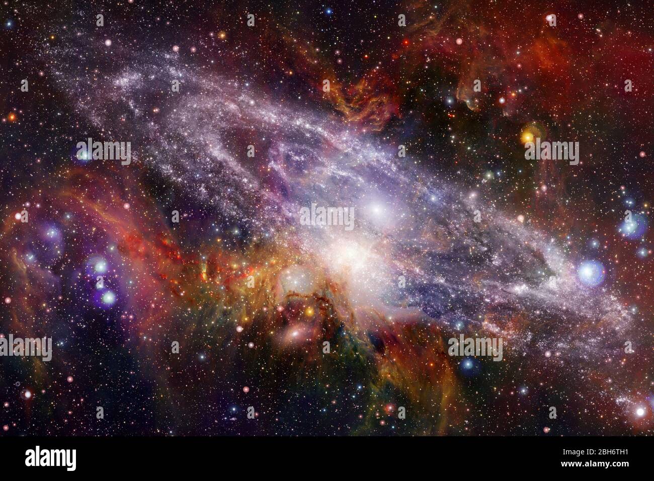 Beauty of endless cosmos. Science fiction art. Elements of this image ...